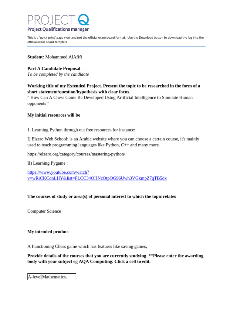 QuickPrint - Mohammed AlAfifi | PDF