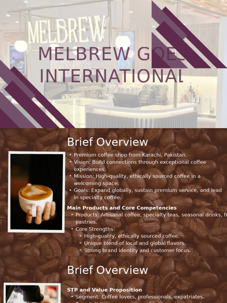 International MKT Plan (Melbrew) | PDF | Coffee | Brand