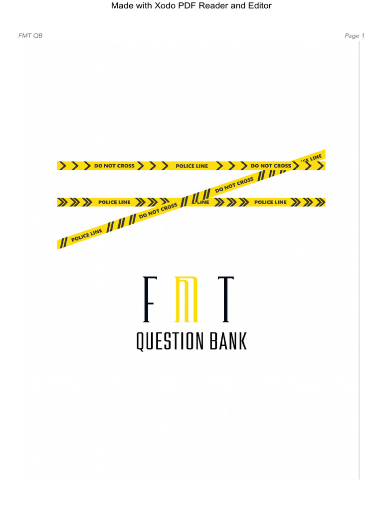 FMT QB | PDF | Rape | Autopsy