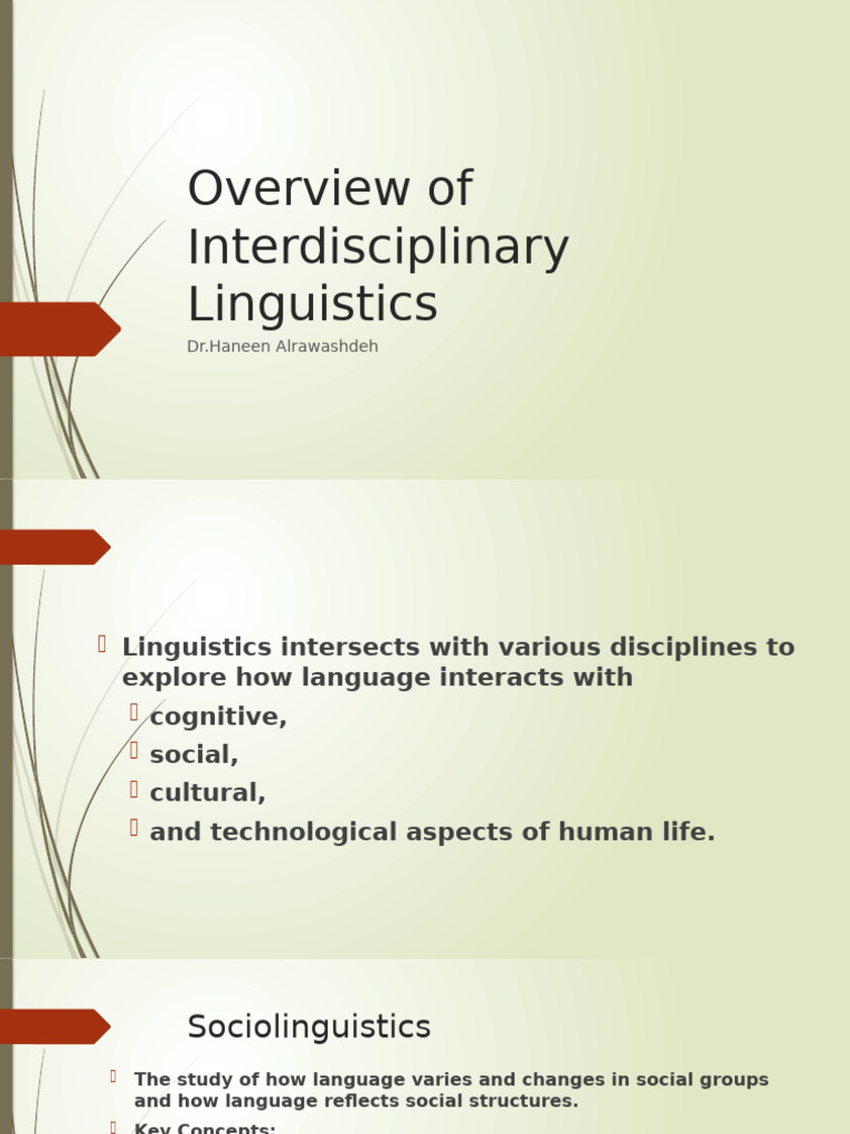 Overview of Interdi | PDF