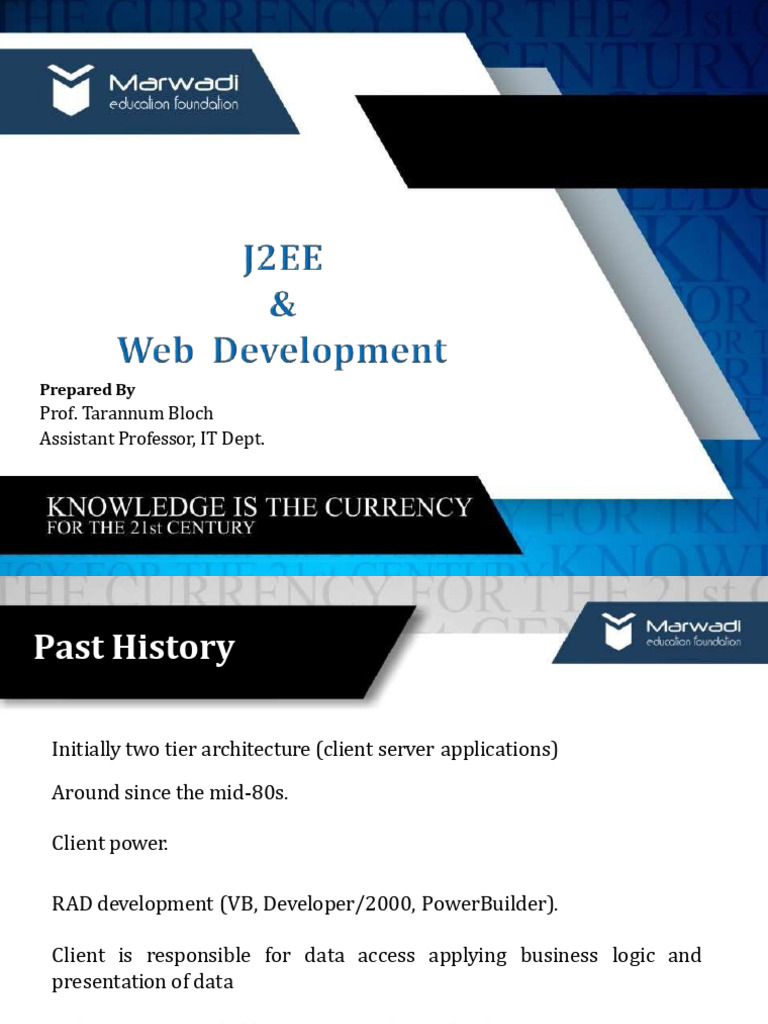 Understanding J2EE Web Development | PDF | World Wide Web | Internet & Web