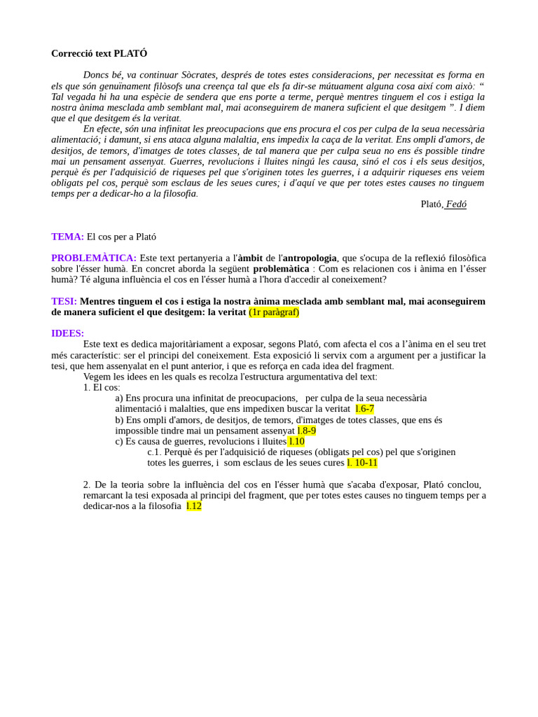 Text Plató, Fedó | PDF