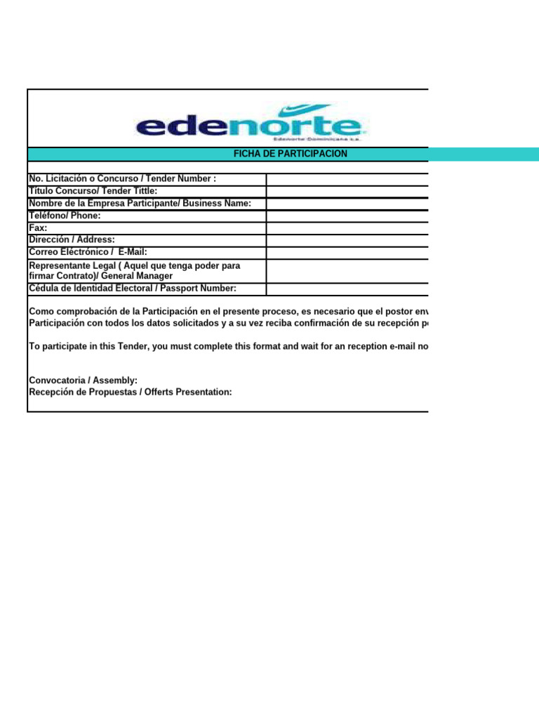 Do1 Cdoc 3485760 Ficha de Participacion | PDF