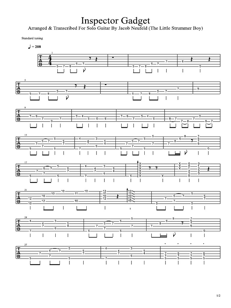 Inspector Gadget Tab | PDF