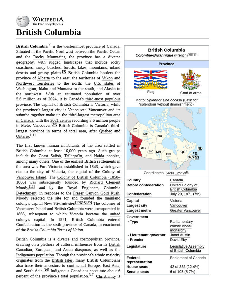 British Columbia | PDF | British Columbia