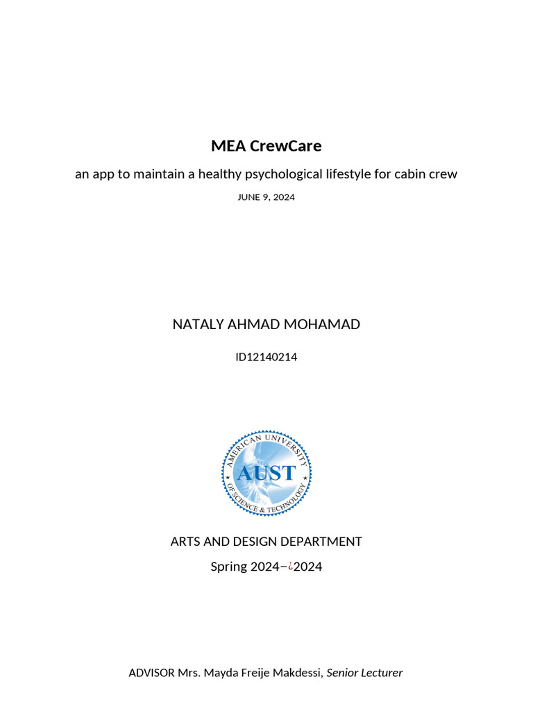 THESIS COVER PAGE TEMPLATE-AUST-2022 | PDF