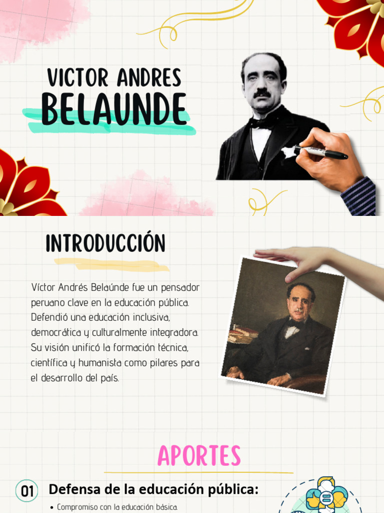Presentación Resumen de Biografía de Persona Importante Hecho A Mano ...