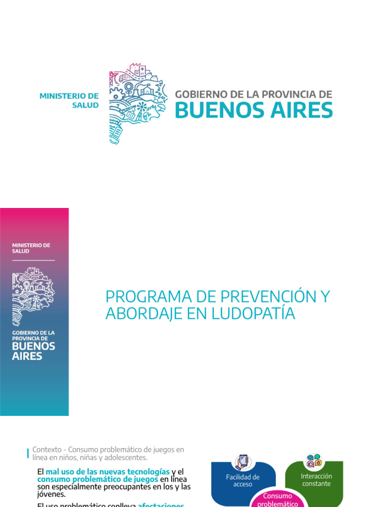 Programa de Prevención y Abordaje en Ludopatía | PDF | Problemas de ...
