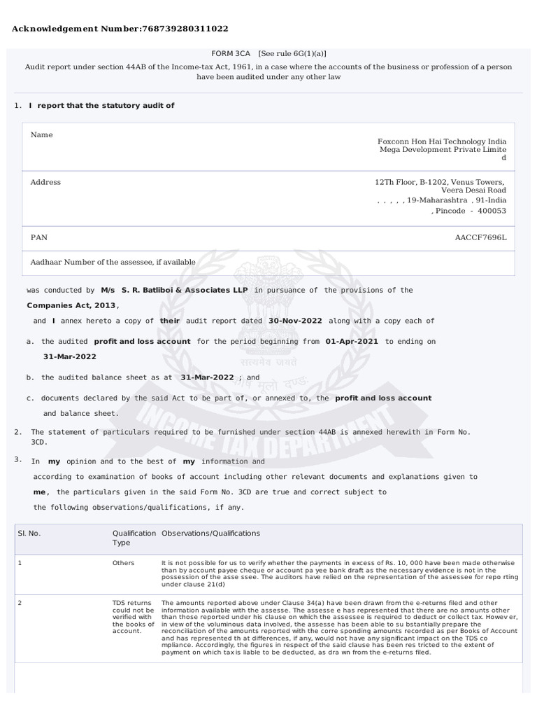 Form 3ca 3cd | PDF | Expense | Payments
