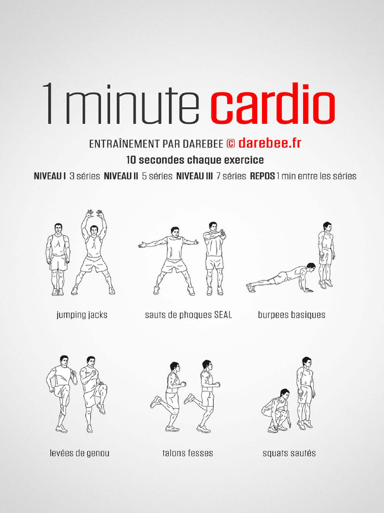 1minute Cardio Workout | PDF