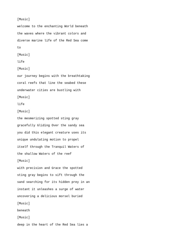 (English (Auto-Generated) ) The Red Sea - Enchanting World Beneath The ...