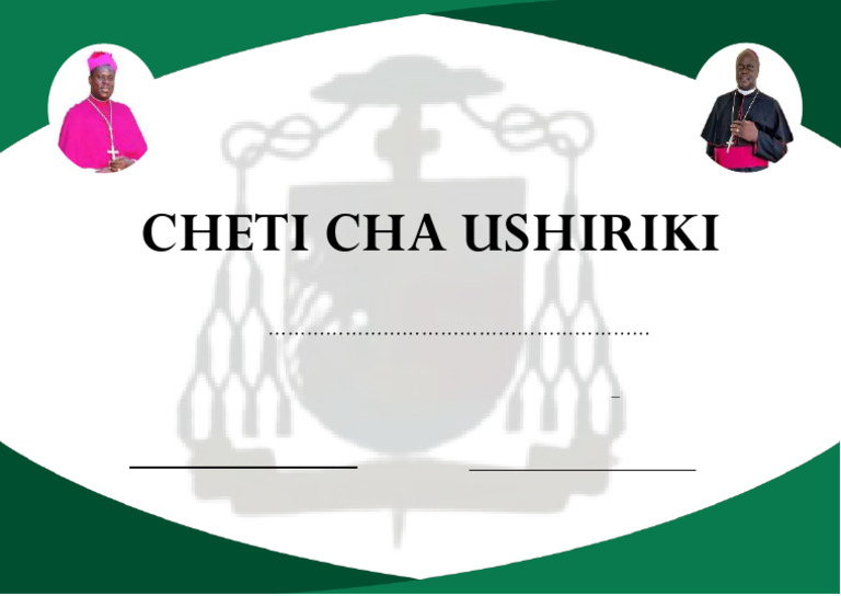 Cheti Cha Ushiriki Hija 2 | PDF