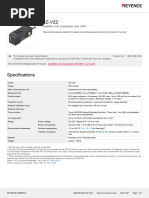 Keyence LM-1100 Data Sheet | PDF | Power Supply | Imaging
