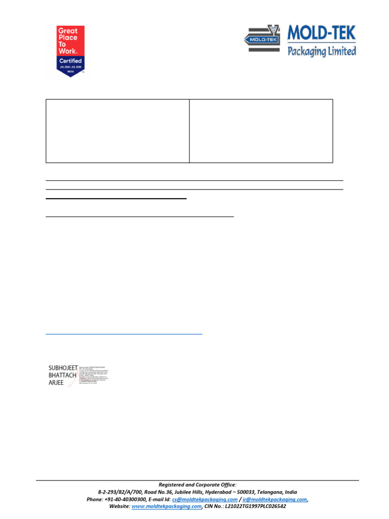 3trans(moldtek packaging) | PDF | Pricing