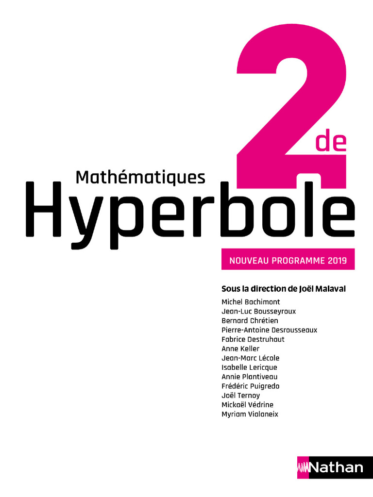 2e - Hyperbole 2019 - Manuel | PDF