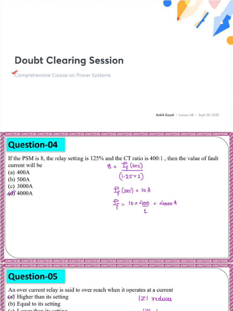 Doubt Clearing Session With Anno | PDF