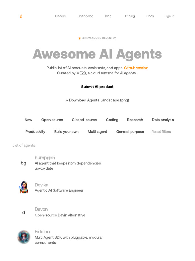 List of Awesome AI Apps1 | PDF | Artificial Intelligence | Intelligence (AI) & Semantics