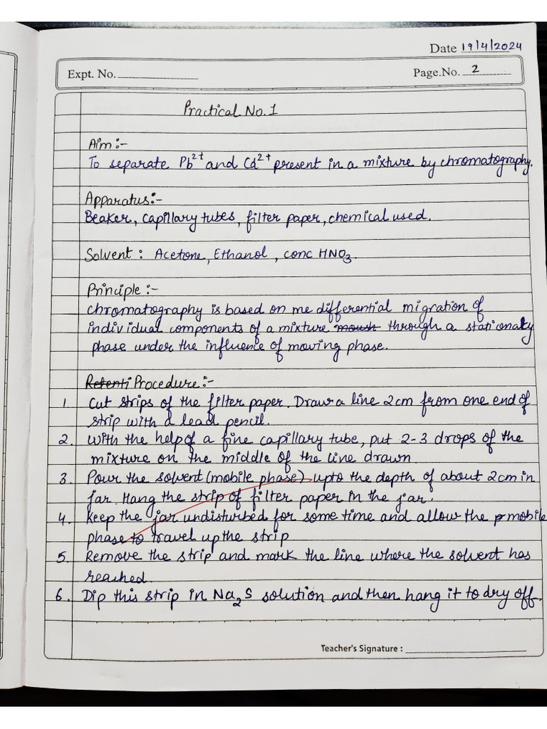 Chemistry Practicals Class 12th | PDF