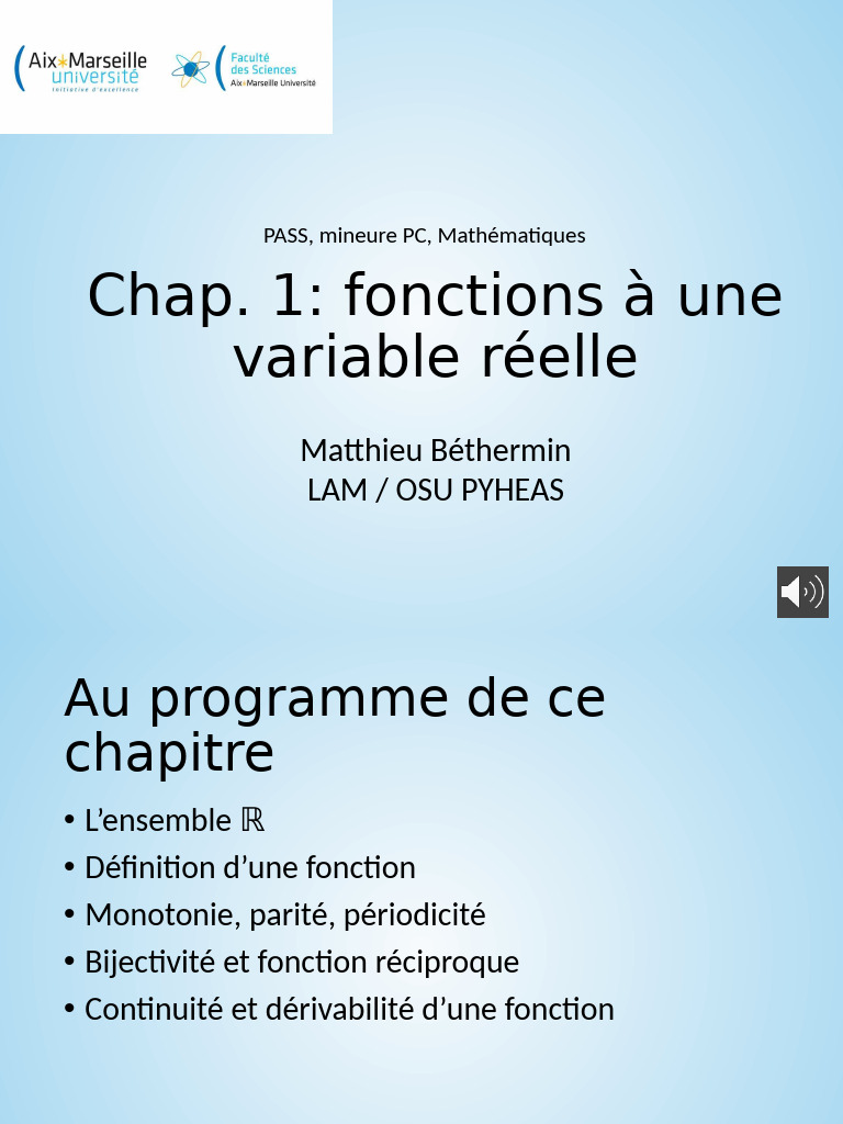 Chap1 Fonctions 1 Variable 2 | PDF | Ensemble (Mathématiques) | Fonction (Mathématiques)