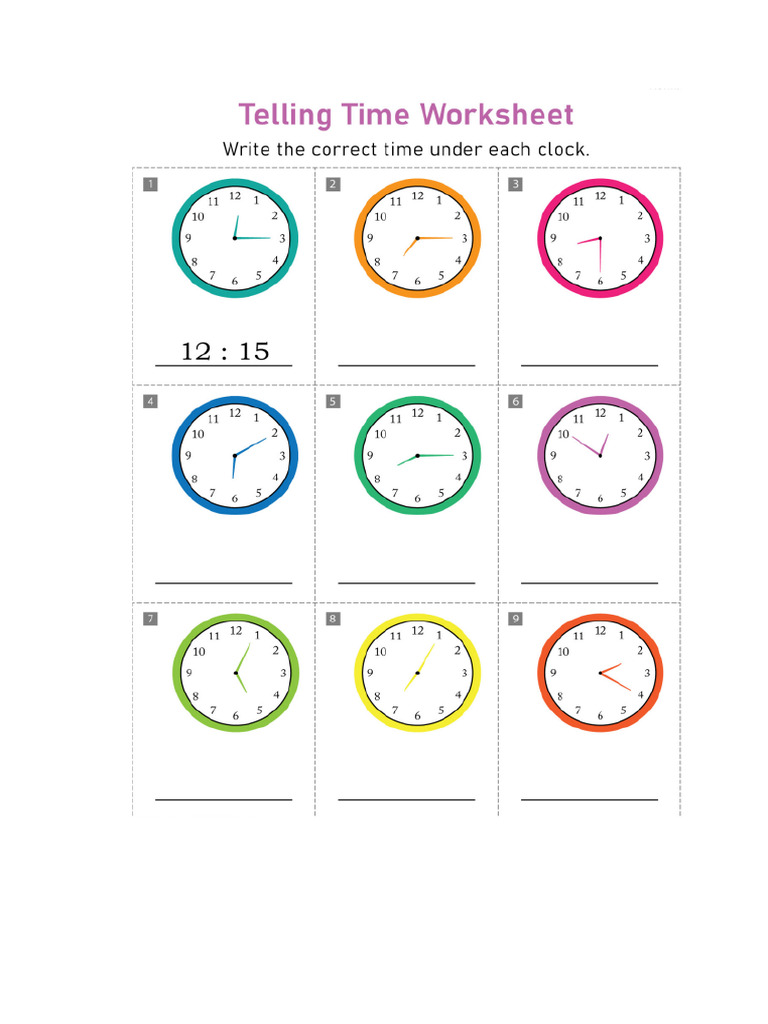Telling The Time | PDF
