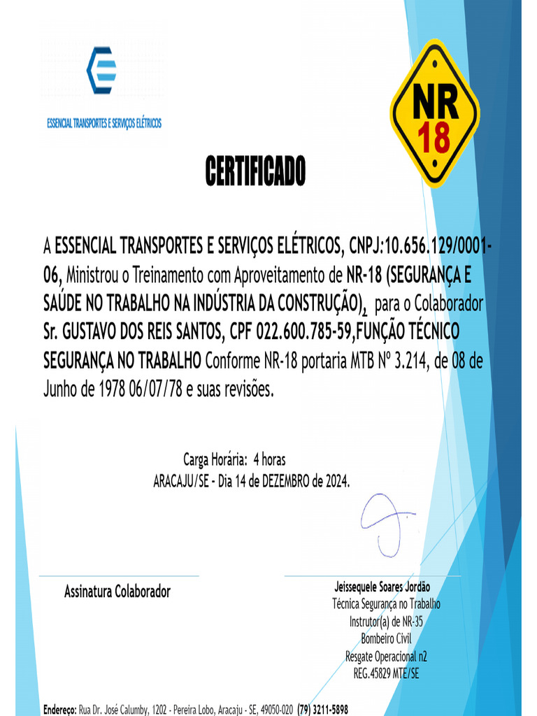 Certificado modelo | PDF