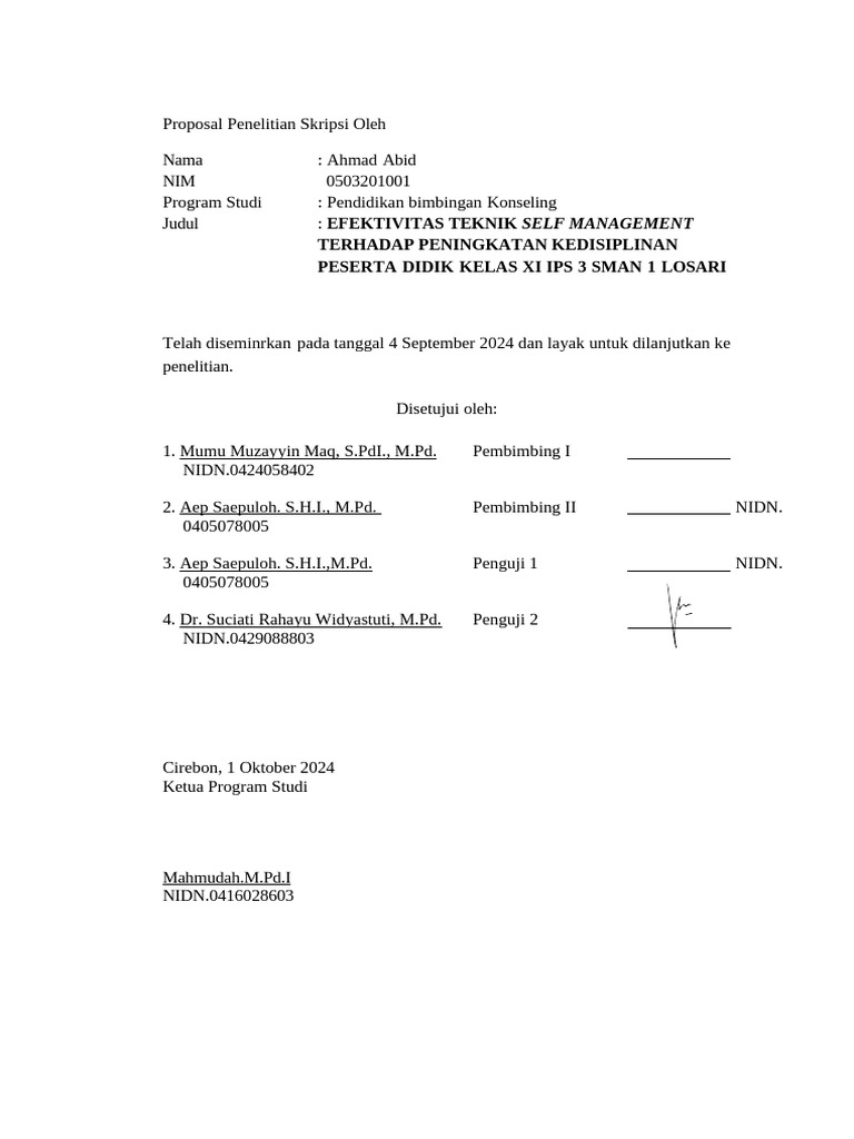 Sudah Di TTD Pengesahan Ahmad Abid | PDF