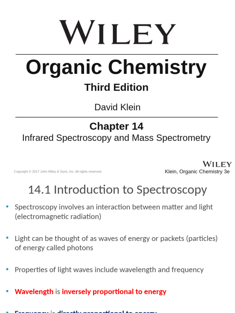 Determination of Organic Compounds Using Spectroscopic Techniques | PDF ...