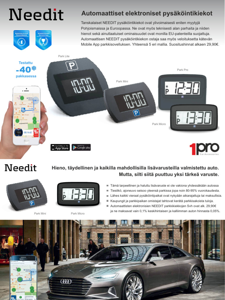 Automaattiset Elektroniset Pysäköintikiekot: Testattu | PDF