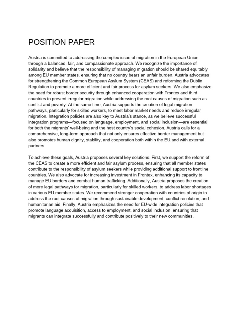 Position Paper | PDF