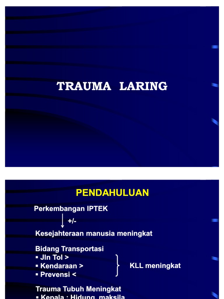 Trauma Laring | PDF | Social Science | Science & Mathematics