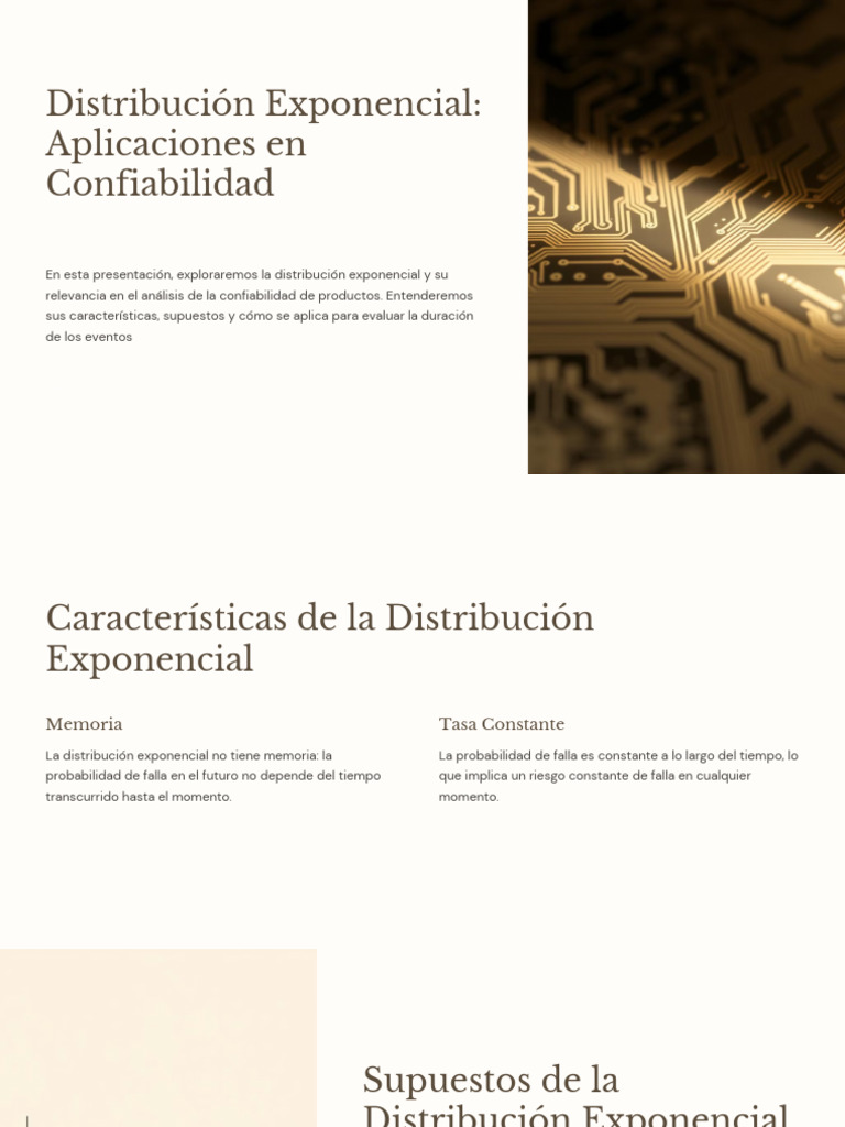 Aplicaciones de la Distribución Exponencial | PDF | Ingeniería de confiabilidad | Probabilidad