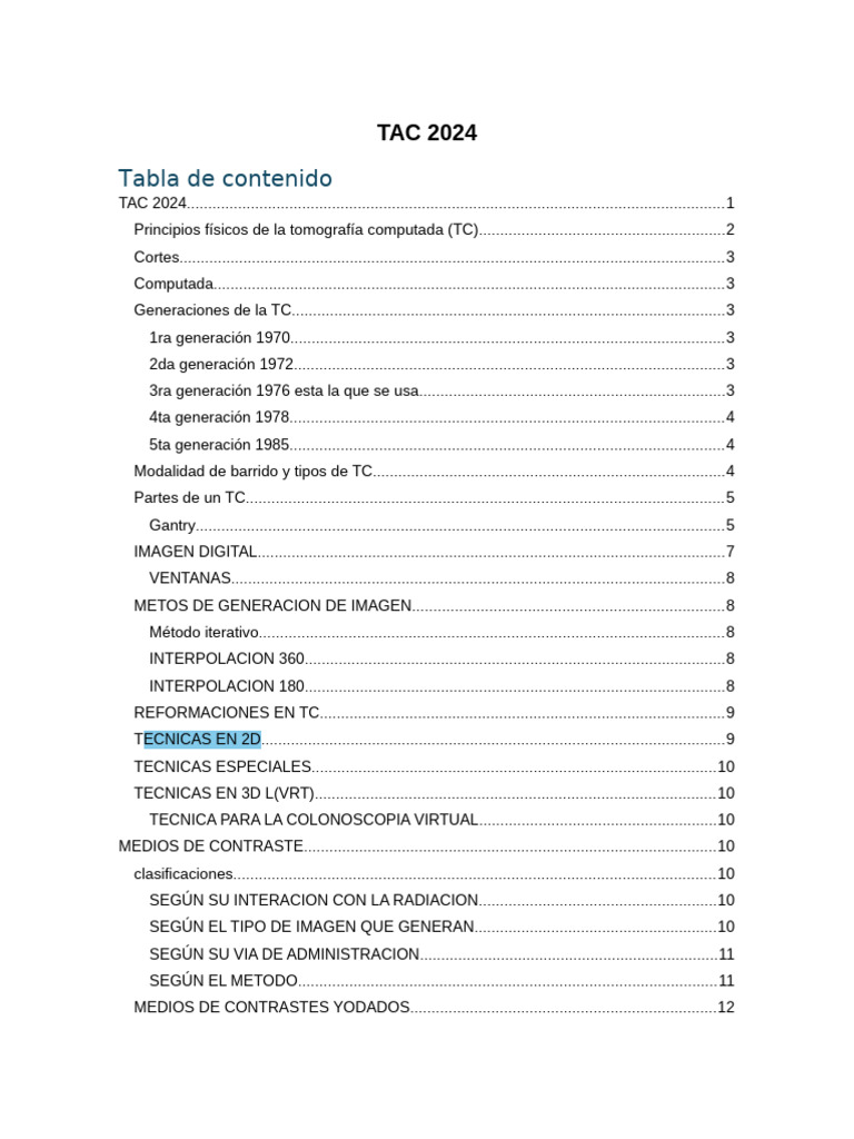Conceptos Básicos TC | PDF | Ct Scan