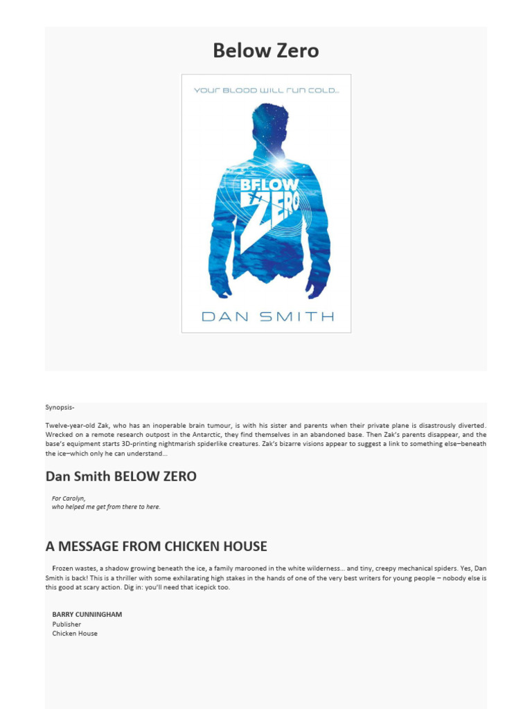 Thrilling Antarctic Adventure: Below Zero | PDF