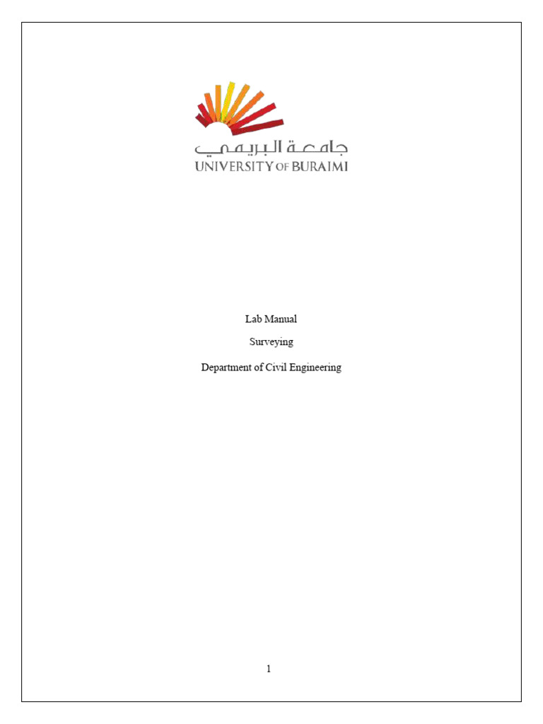 Lab Manual - CIVL 213 Surveying - Compressed | PDF | Surveying | Compass