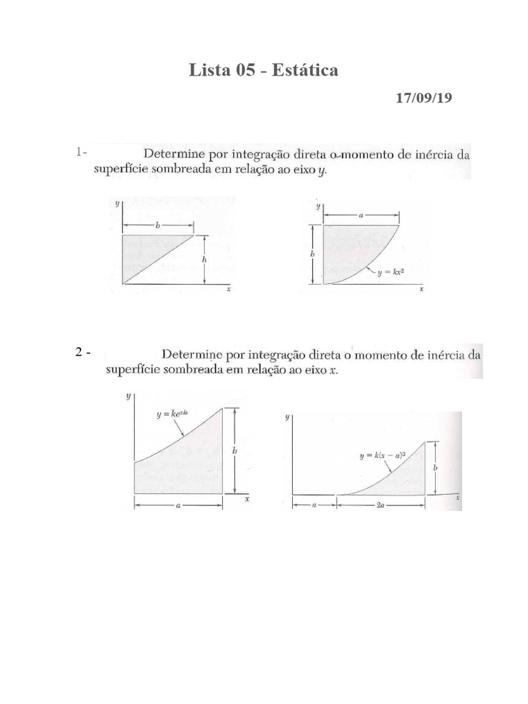 Lista 05 - Esttica | PDF