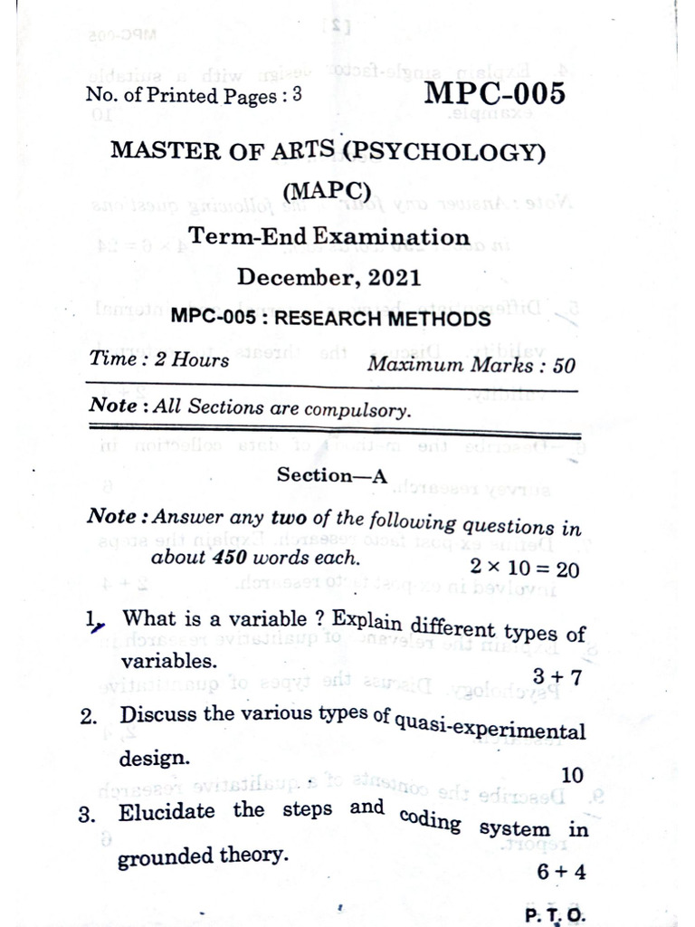 MPC 005 Dec 2021 | PDF
