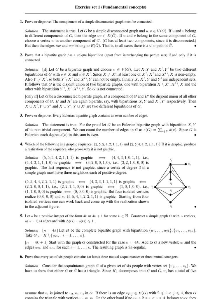 Graph Theorems | PDF | Vertex (Graph Theory) | Graph Theory