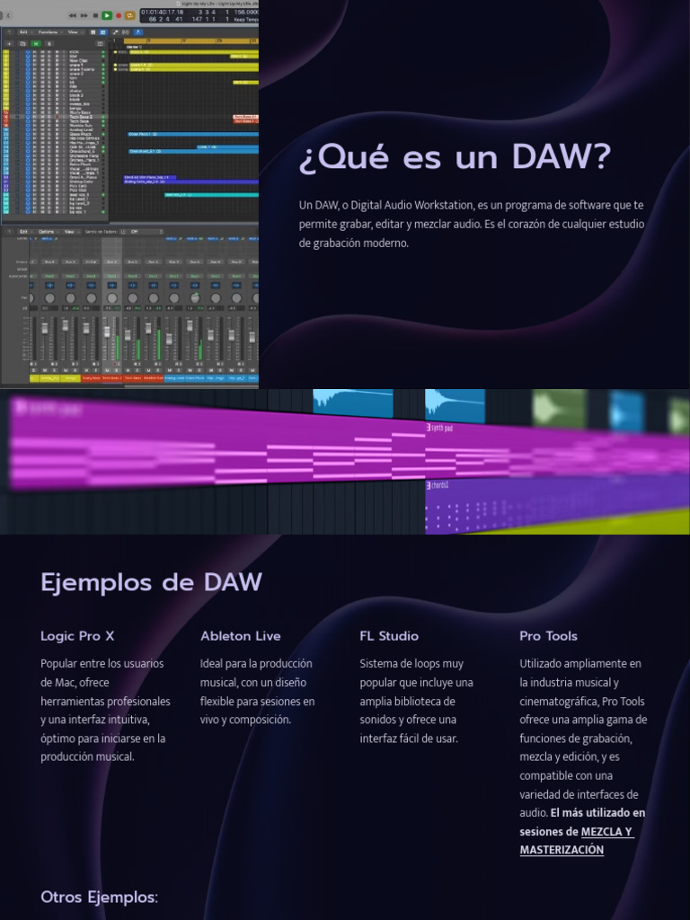 Qué es un DAW en producción musical | PDF | Software | Informática