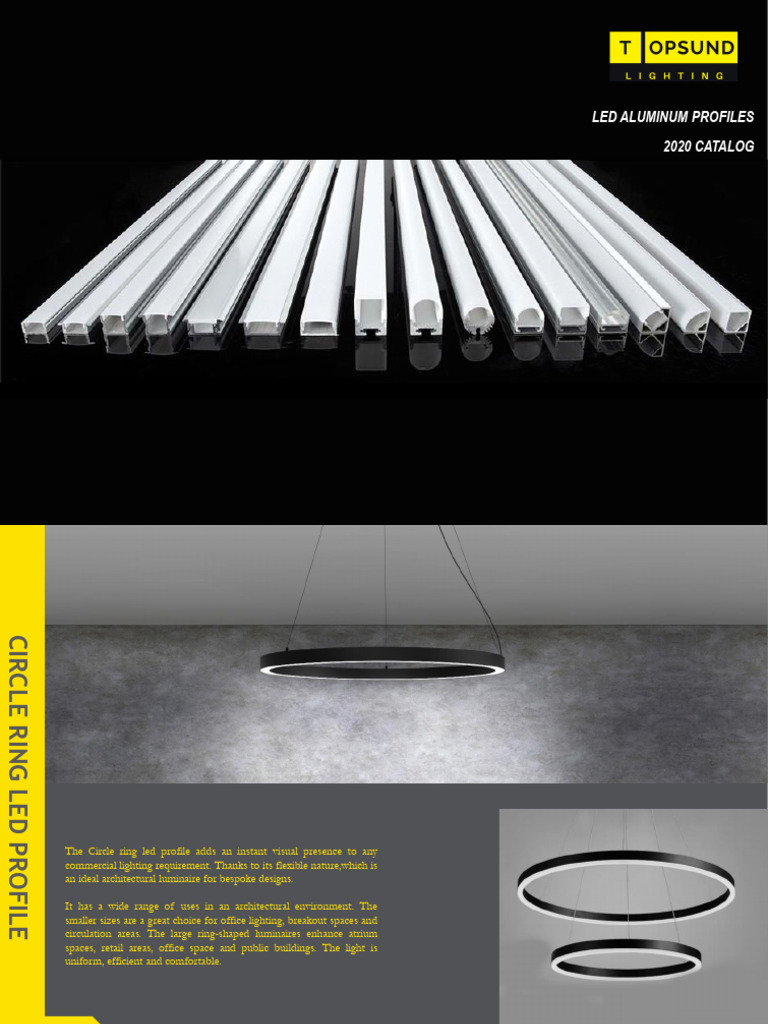 LED Aluminum Profiles Catalog 2020 | PDF | Lighting | Ceiling