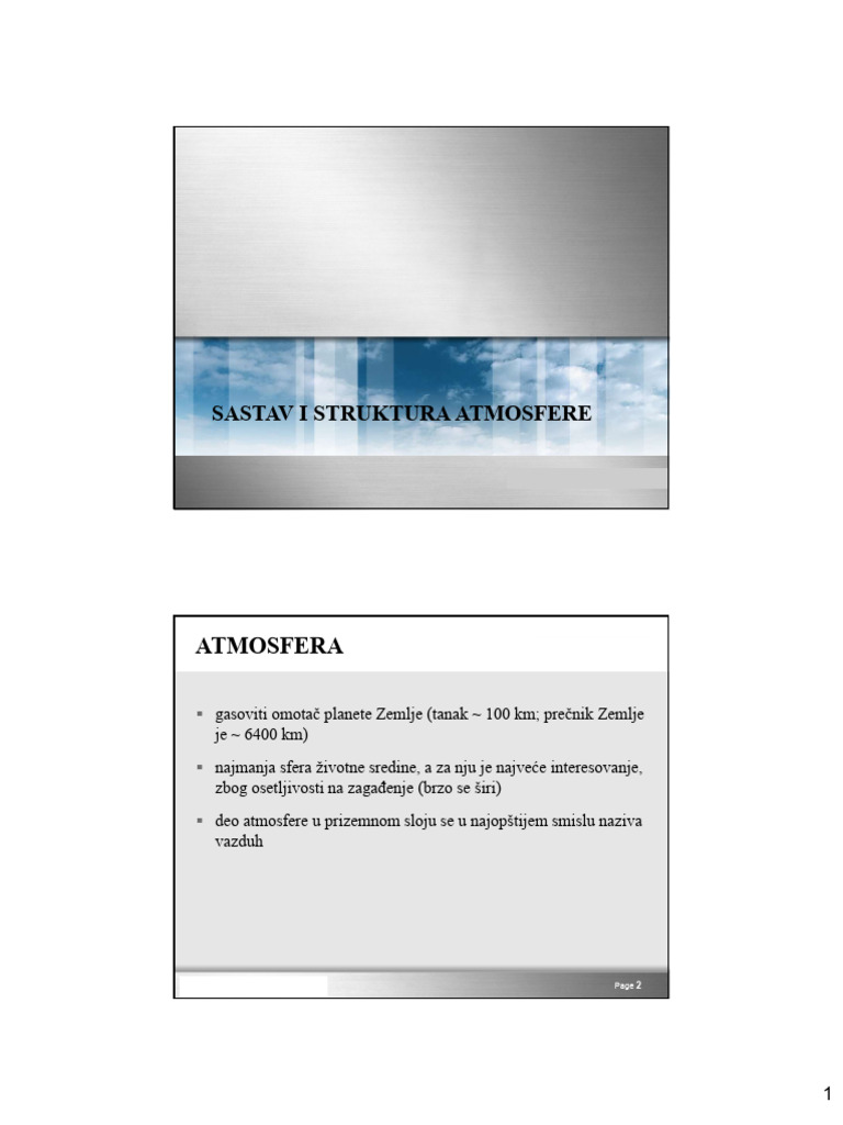2. Sastav i struktura atmosfere-2 | PDF