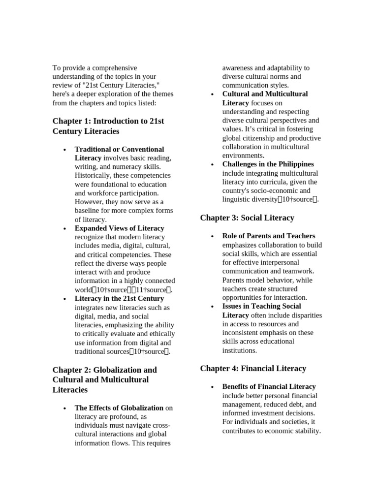 PROFED 9 REVIEWER | PDF | Literacy | Financial Literacy