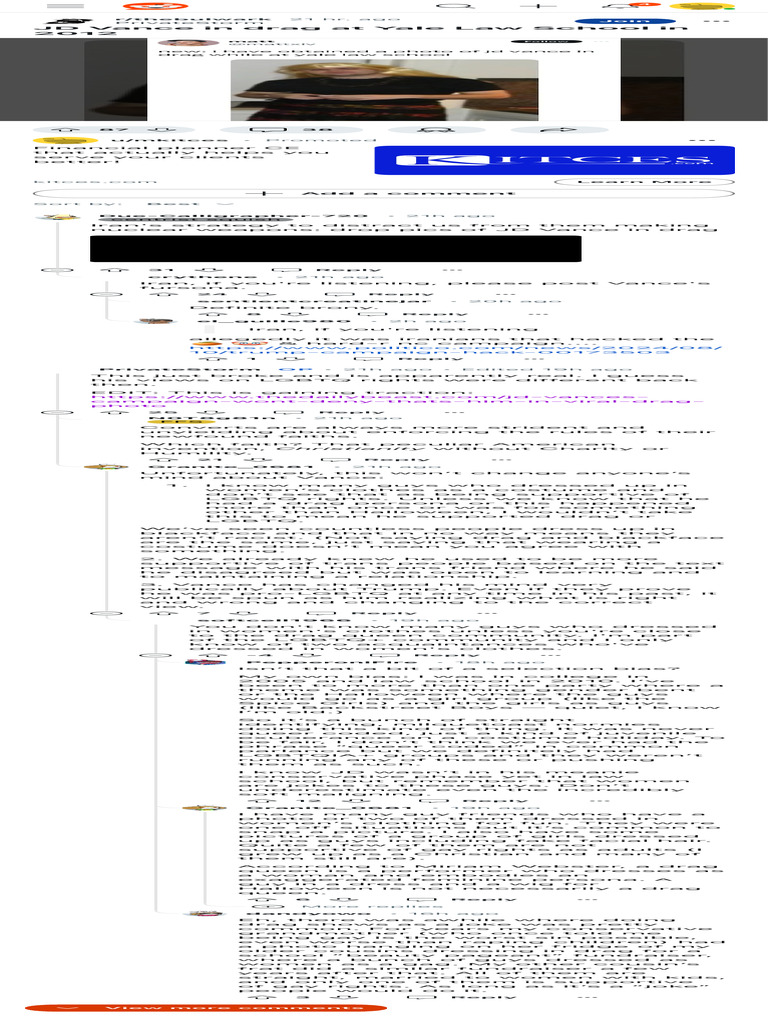 JD Vance in Drag at Yale Law School in 2012 Rthebulwark | PDF