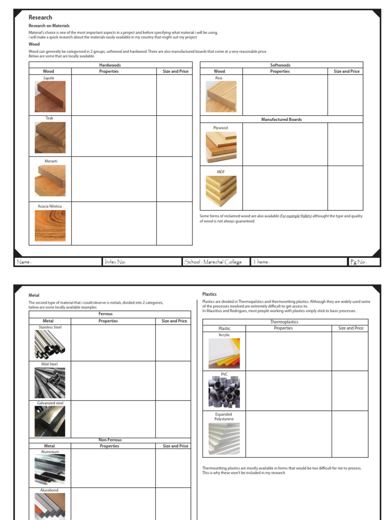 Material Research | PDF | Paper | Wood