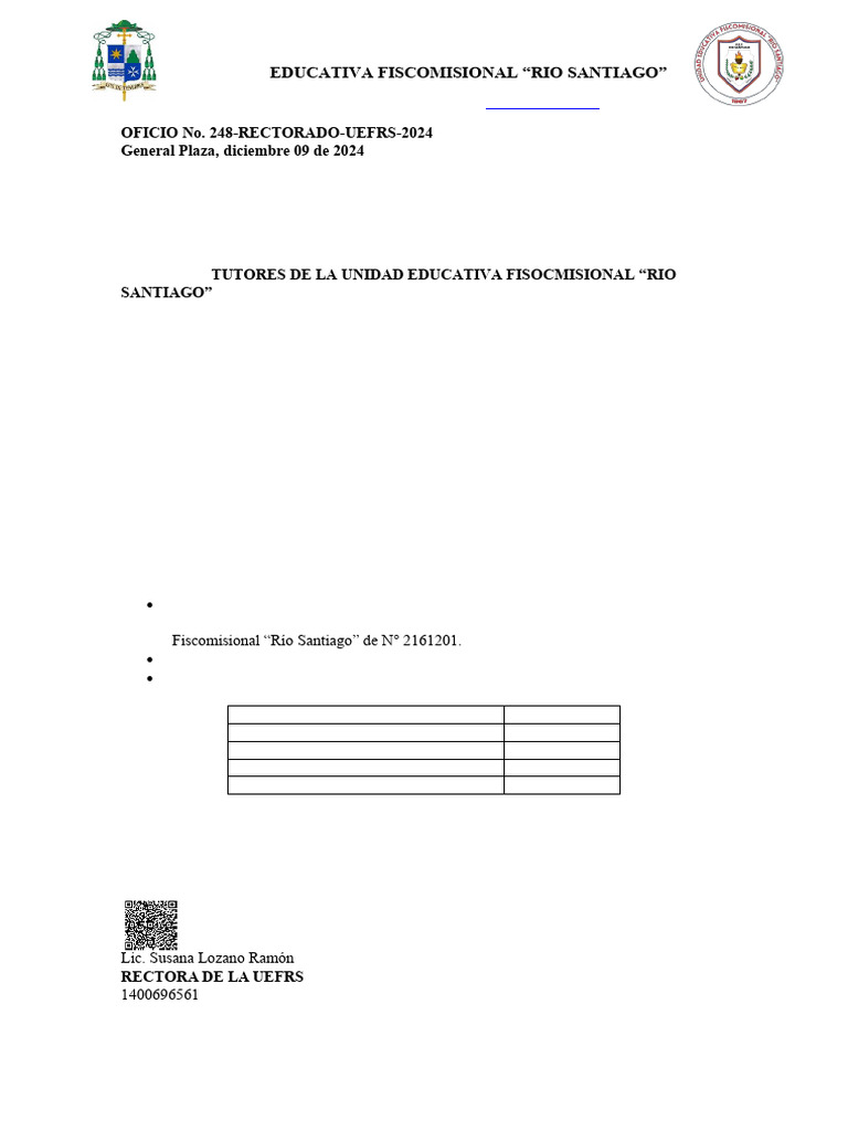 OFICIO No. 248-RECTORADO-UEFRS-2024-signed | PDF