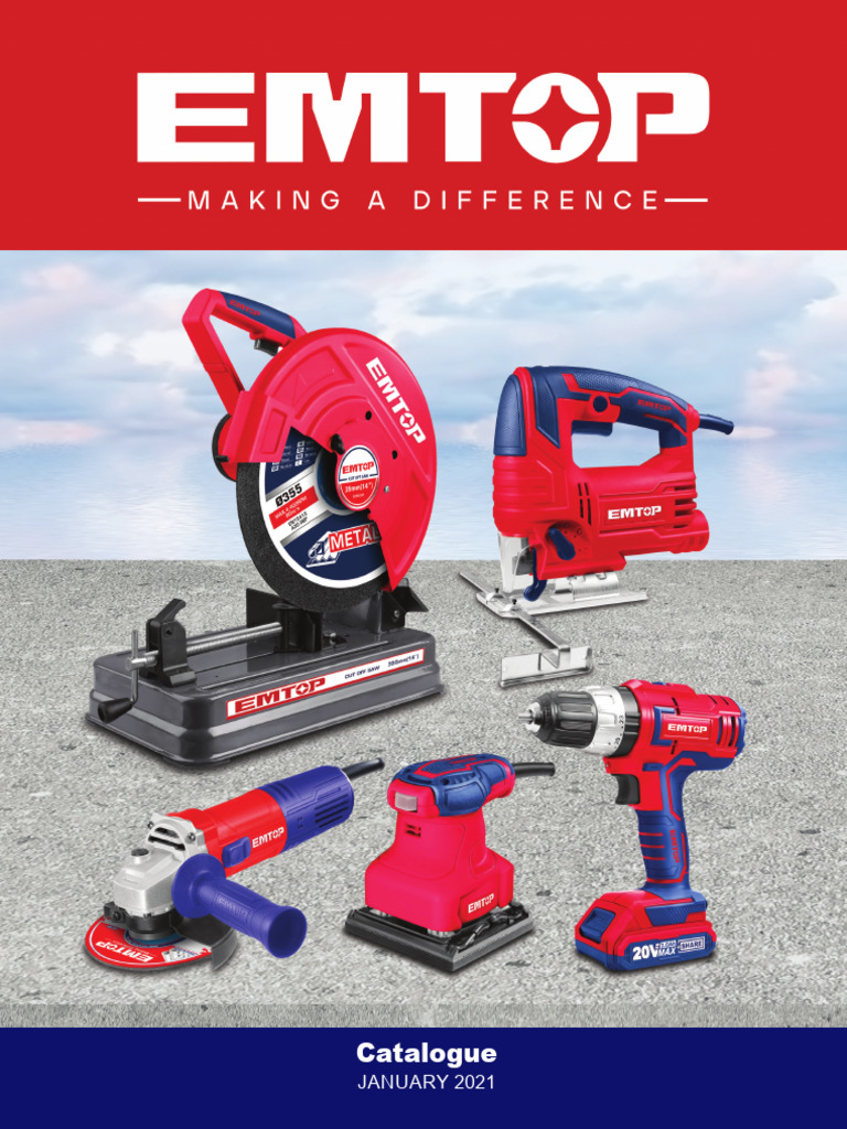 EMTOP Catalogue 13 122820 Final 1 | PDF | Drill | Battery Charger