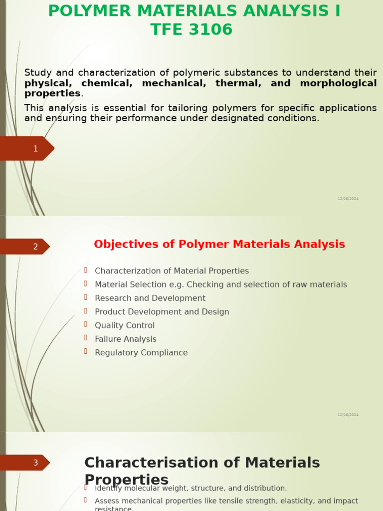 Lecture 1 - Unit 1 - Introduction To PMA | PDF | Polymers | Composite Material