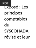 Le Plan Comptable Syscohada Revise | PDF