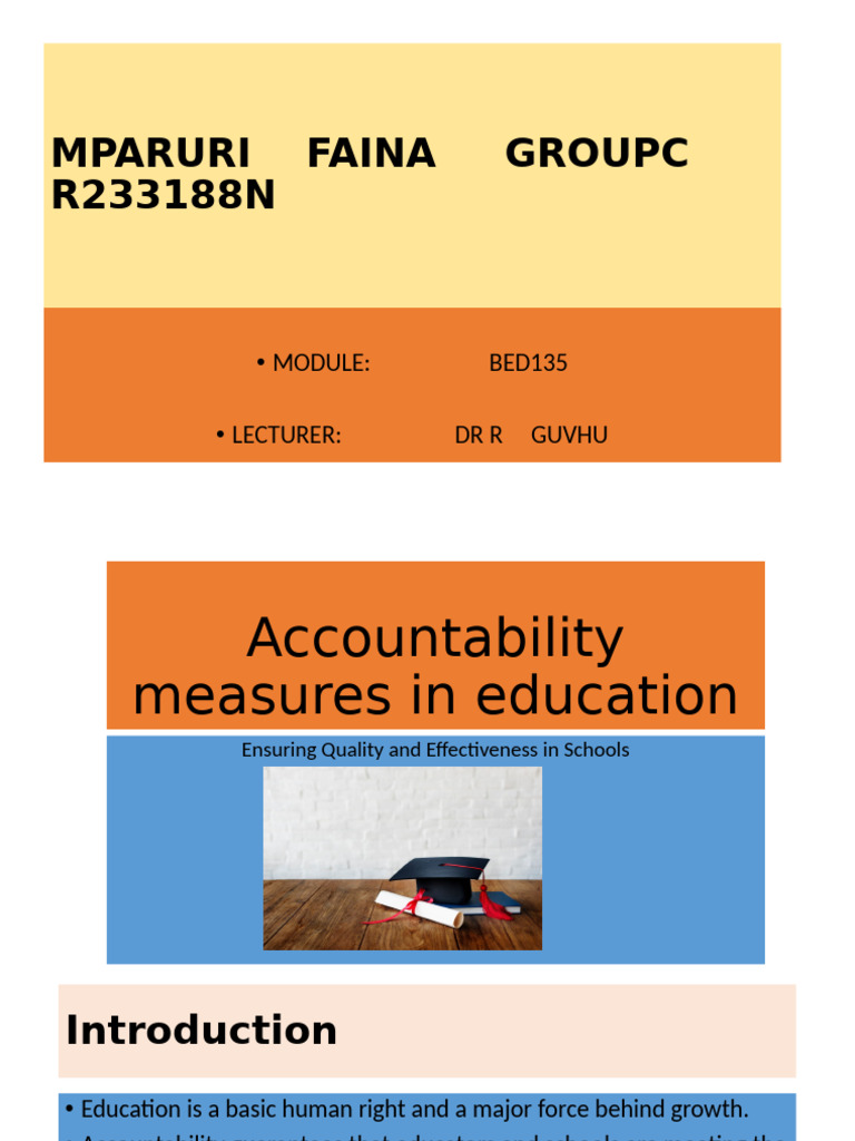 Accountability Measures in Education | PDF | Accountability | Teachers