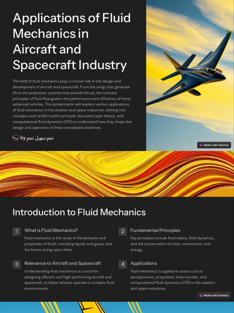 Fluid Mechanics in Aerospace | PDF | Lift (Force) | Airfoil