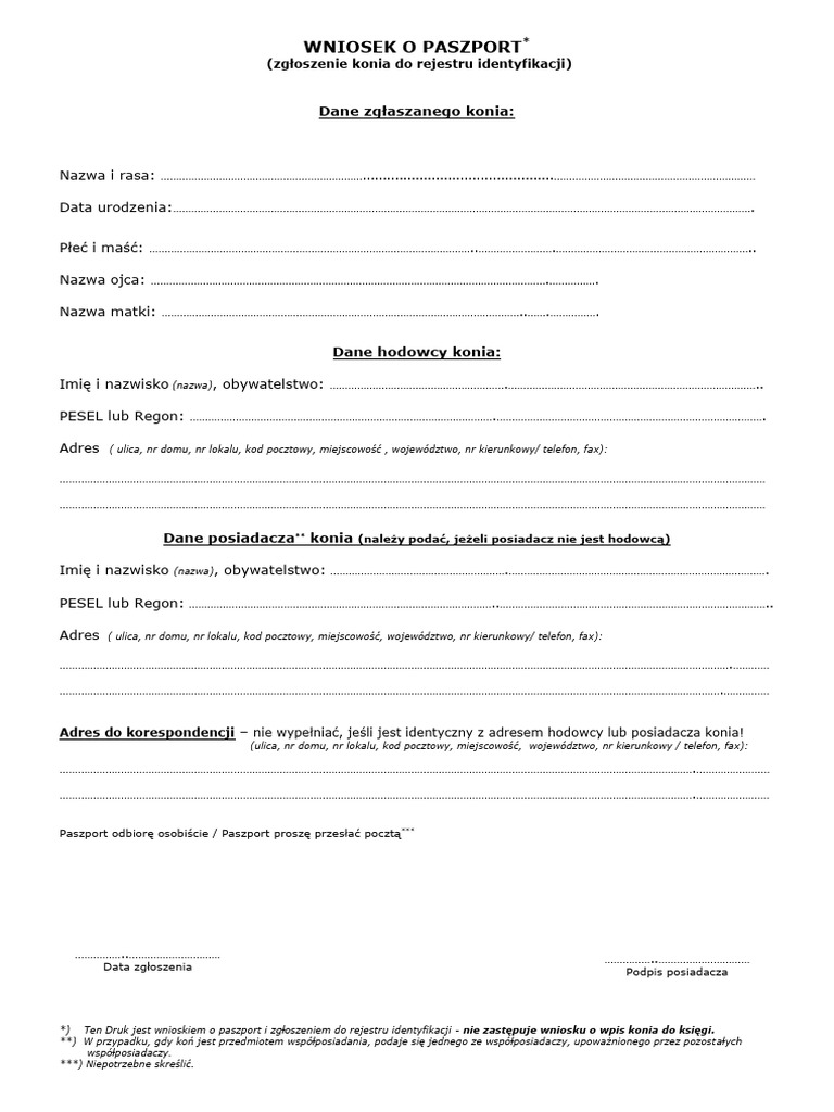 WNIOSEK_O_PASZPORT | PDF